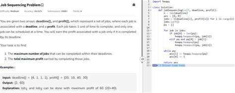 job sequencing problem greedy min heap bala sairam goli posted on the topic linkedin