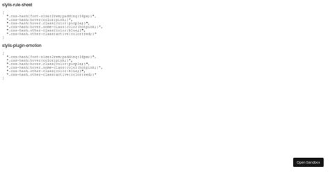 Stylis Rule Sheet And Stylis Plugin Emotion Codesandbox