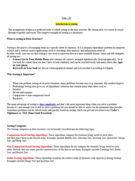 Ds Unit Iv Pdf Time Complexity Algorithms