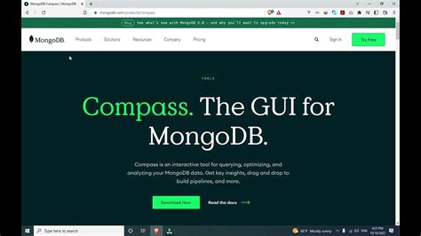 Como Instalar Mongo Compass Y Conectarlo A Mongo Atlas Youtube