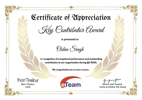 Grateful Teamwork Appreciation Recognition Collaboration Success Teamspirit Oshin Singh