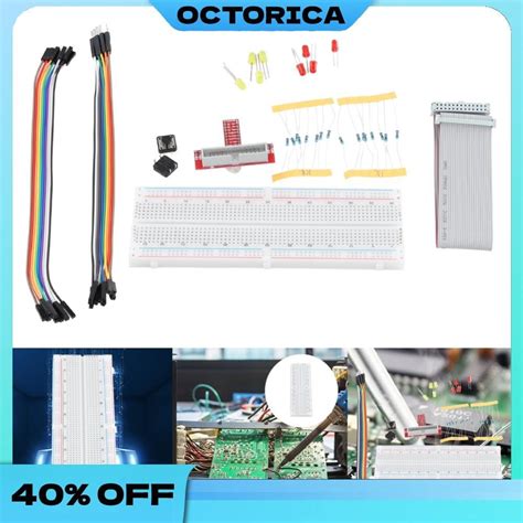 For Raspberry Pi Beginners Learning Kit Solderless Breadboard Jumper Wires Cable Shopee