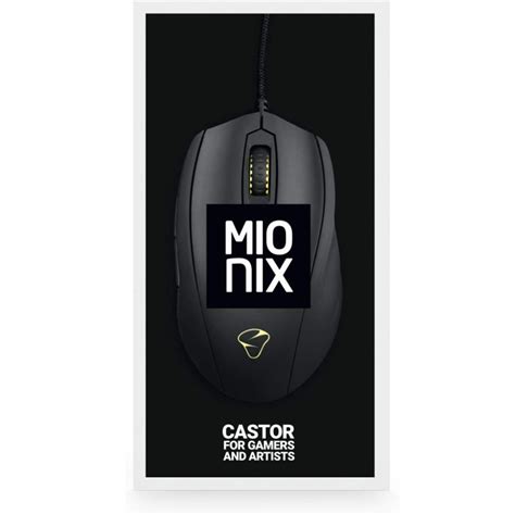 Mionix Mnx 01 26004 G Castor Black 6 Button Ergonomic Optical Rgb