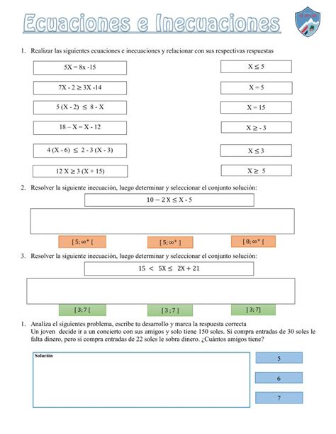 Solving Linear Inequalities