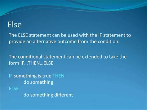 Sdd Conditional Statements Ppt