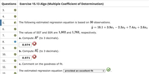 solved questions exercise 15 13 algo multiple coefficient