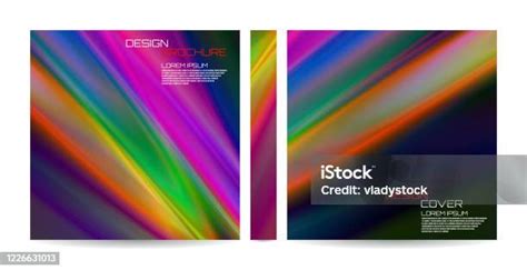 미래지향적인 물결 모양의 브로셔 템플릿 잡지 포스터 책 프리젠 테이션 광고 추상 벡터 배경입니다 미래 지향적 인 디자인의 템플릿