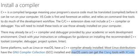 trying to set up c on vscode what does this mean r vscode