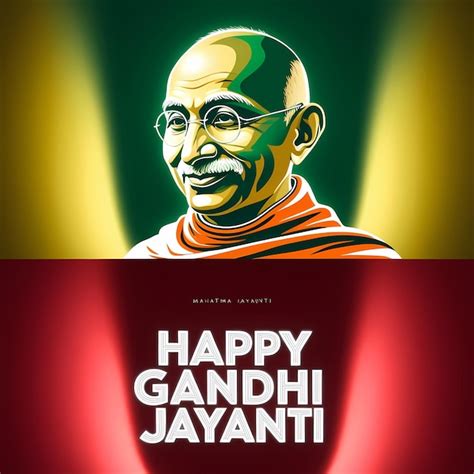 Happy Gandhi Jayanti 4k Wallpaper Hd Wallpaper Premium Ai Generated Image