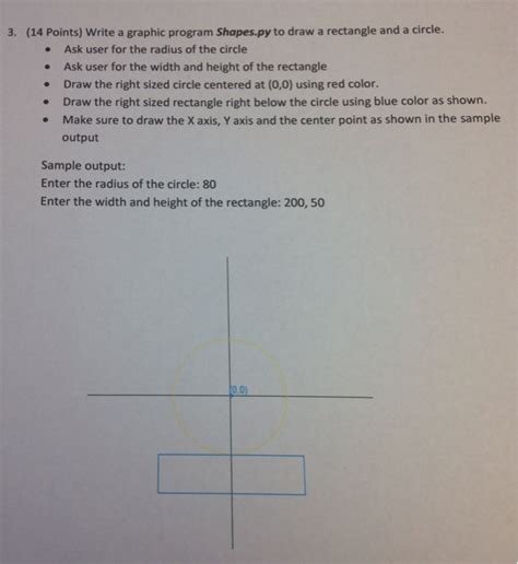 Solved Points Write A Graphic Program Shapes Py To Chegg
