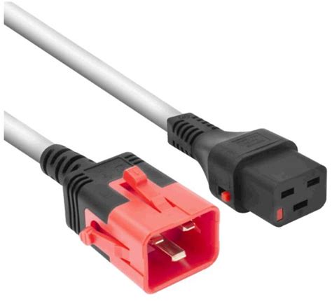ACT Powercord C IEC Lock C IEC Lock Dual Locking White M PL Redcorp Com En