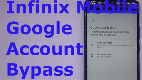 Infinix Mobile Google Account Bypass Easy Way To Bypass YouTube