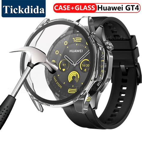 Case Glass For Huawei Watch GT GT Pro Mm Mm Screen Protector Full Cover For Huawei Watch