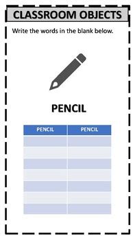 Classroom Object Worksheet By Fun Fun And Learning English TPT