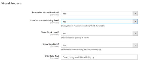 Configuration For Each Product Type Magento 2 Custom Stock Status