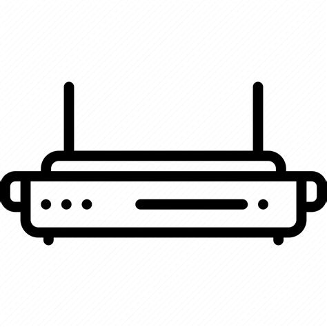Modem Projector Internet Device Setup Box Router Modulator Demodulator Transmission Icon