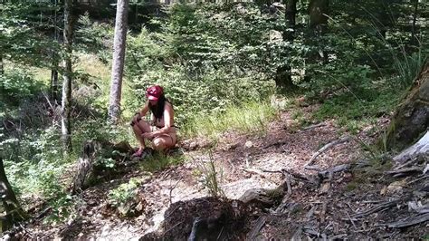 Milf Woman With Big Tits Jerking Fat Dick In The Woods Free Sex Video