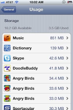 Check Available Storage Space And How Much Space An App Uses In IOS