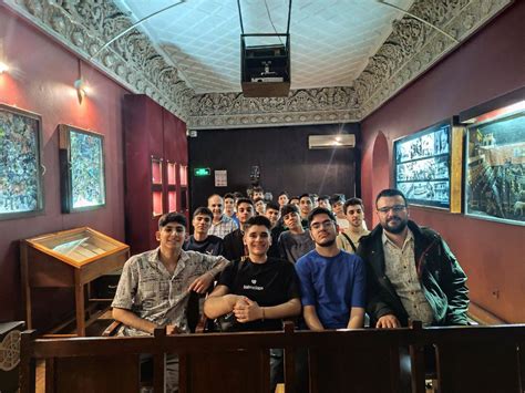 بازدید گروهی سرای محله قبا و دانش آموزان هنرستان قدس از موزه سینما