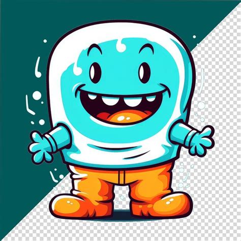 Premium Psd Abstract Chibi Monster Game Character Image