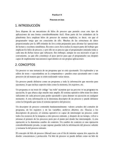 Acs Practica Java Threads Pdf Hilo Computación Java Lenguaje