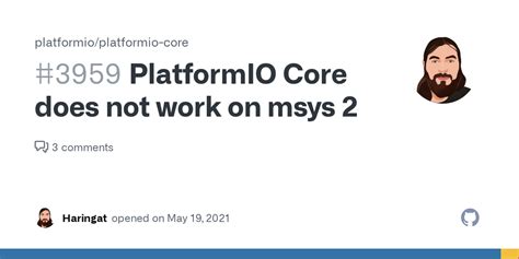 Platformio Core Does Not Work On Msys 2 · Issue 3959 · Platformio