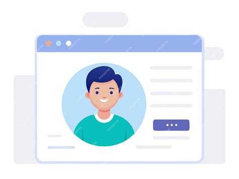 user profile interface elements illustration for ui premium ai