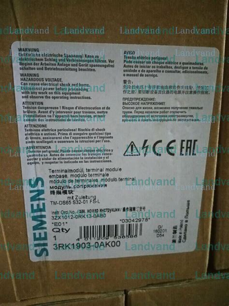 New In Box 3rk1 903 0ak00 Siemens Plc Input Module 3rk1903 0ak00 Ebay
