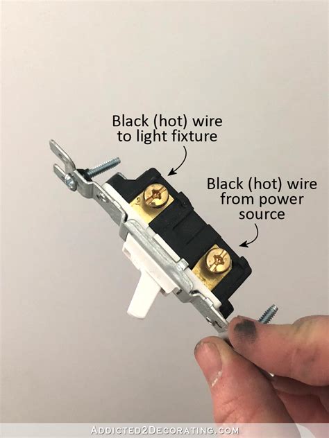 Electrical Basics Wiring A Basic Single Pole Light Switch Addicted Decorating