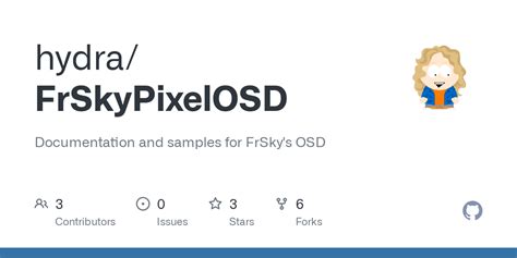 Github Hydra Frskypixelosd Documentation And Samples For Frsky S Osd