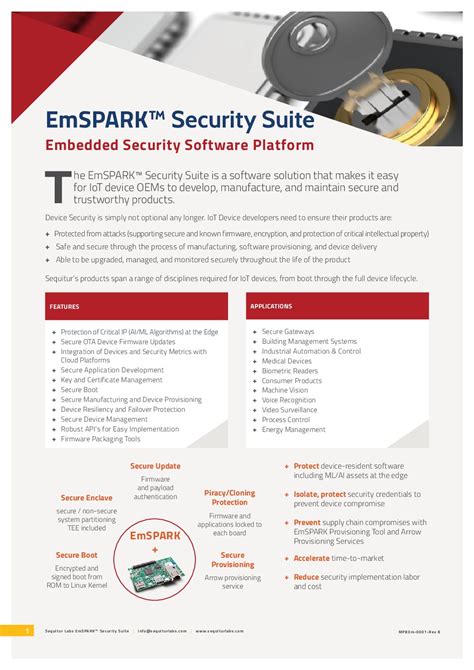 EmSPARK Security Suite Brochure SecEdge