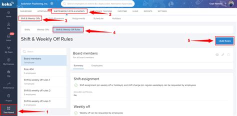 Managing Shifts And Weekly Off Rules