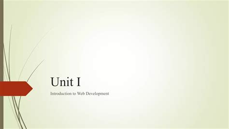 Lecture 1 Introduction To Web Developmentpptx