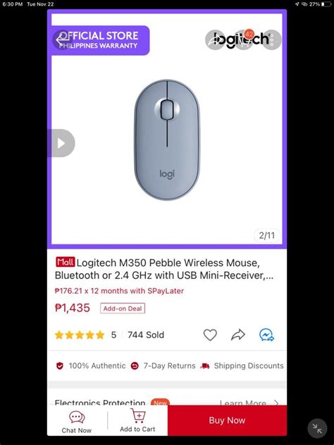 LOGITECH PEBBLE Computers Tech Parts Accessories Mouse Mousepads On Carousell
