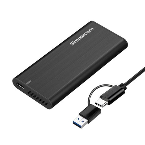 Simplecom SE C SATA M SSD To USB C Enclosure USB Gen Gbps