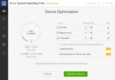 Avira Free Security Suite For Windows 10 PC