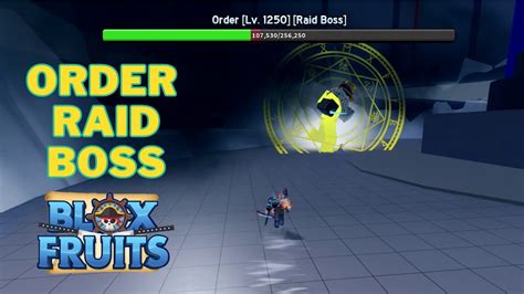 How To Start Order Raid In Blox Fruits How To Spawn Order Raid Boss Youtube