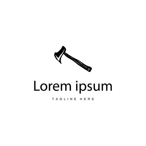 Tool Ax Logo Simple Template 52386605 Vector Art At Vecteezy