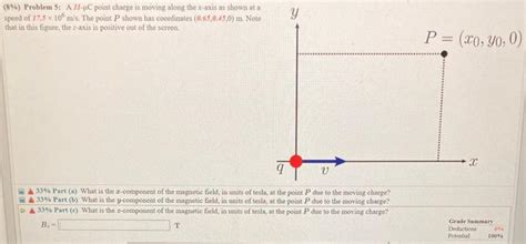 Solved Problem A μC point charge is moving along Chegg