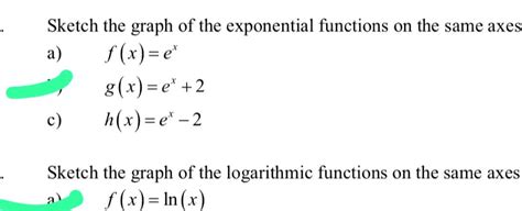 Sketch The Graph Of The Exponential Functions Studyx
