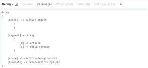 Debug Console Wojoscripts