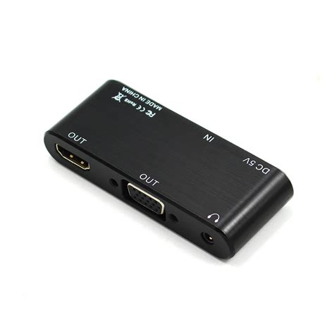 Hdmi To Vga Hdmi 분배기 35mm 오디오 변환기 Pc 프로젝터용 듀얼 디스플레이 지원 Hdtv 멀티 포트