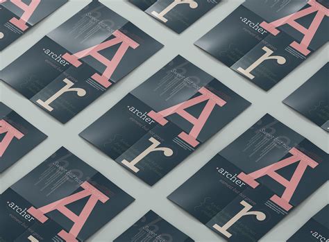 Archer Specimen Sheet On Behance