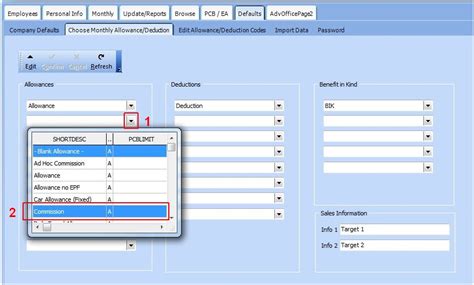 Adding Allowance Deduction And Pcb Into Month Screen Actpay Payroll