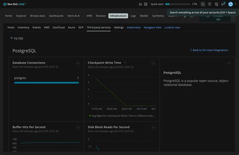 postgresql new relic