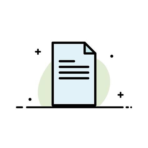 File Text Data Report Business Flat Line Filled Icon Vector Banner Template 17996166 Vector Art