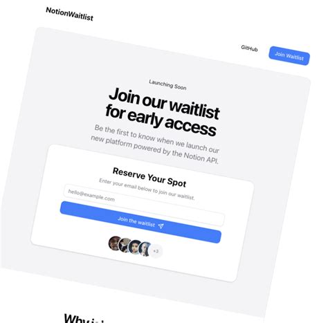 Github Shsfworknotion Nextjs Waitlist Starter Kit This Is A Modern Waitlist Application