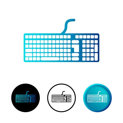 abstract computer keyboard icon set 3720665 vector art at vecteezy