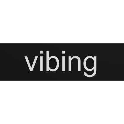Vibing Sign Above Head Roblox