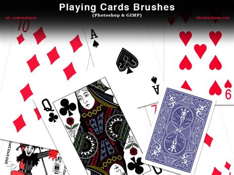 Playing Card Photoshop And Gimp Brushes Playing Cards Design Card Design Card Template